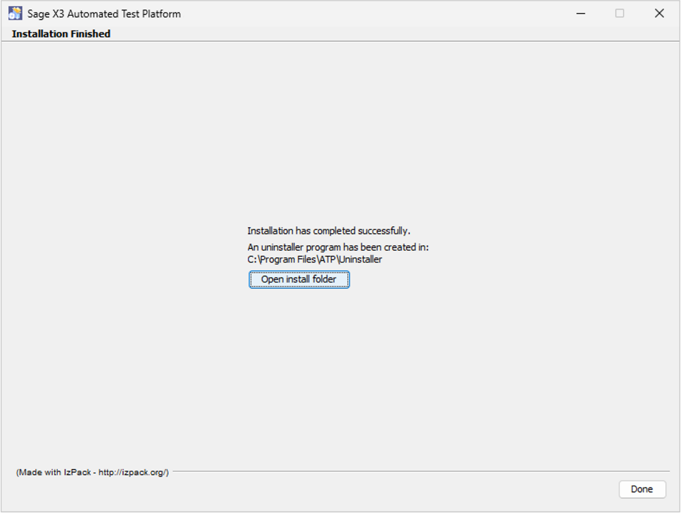 Installing and updating the Sage X3 Automated Test Platform library