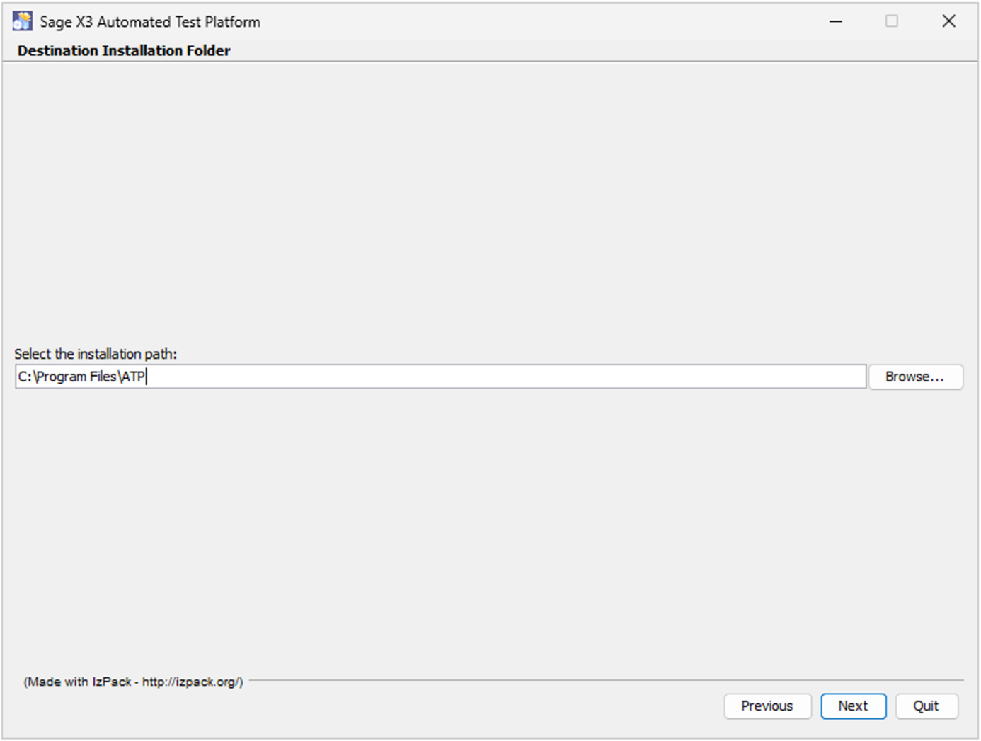 Installing and updating the Sage X3 Automated Test Platform library