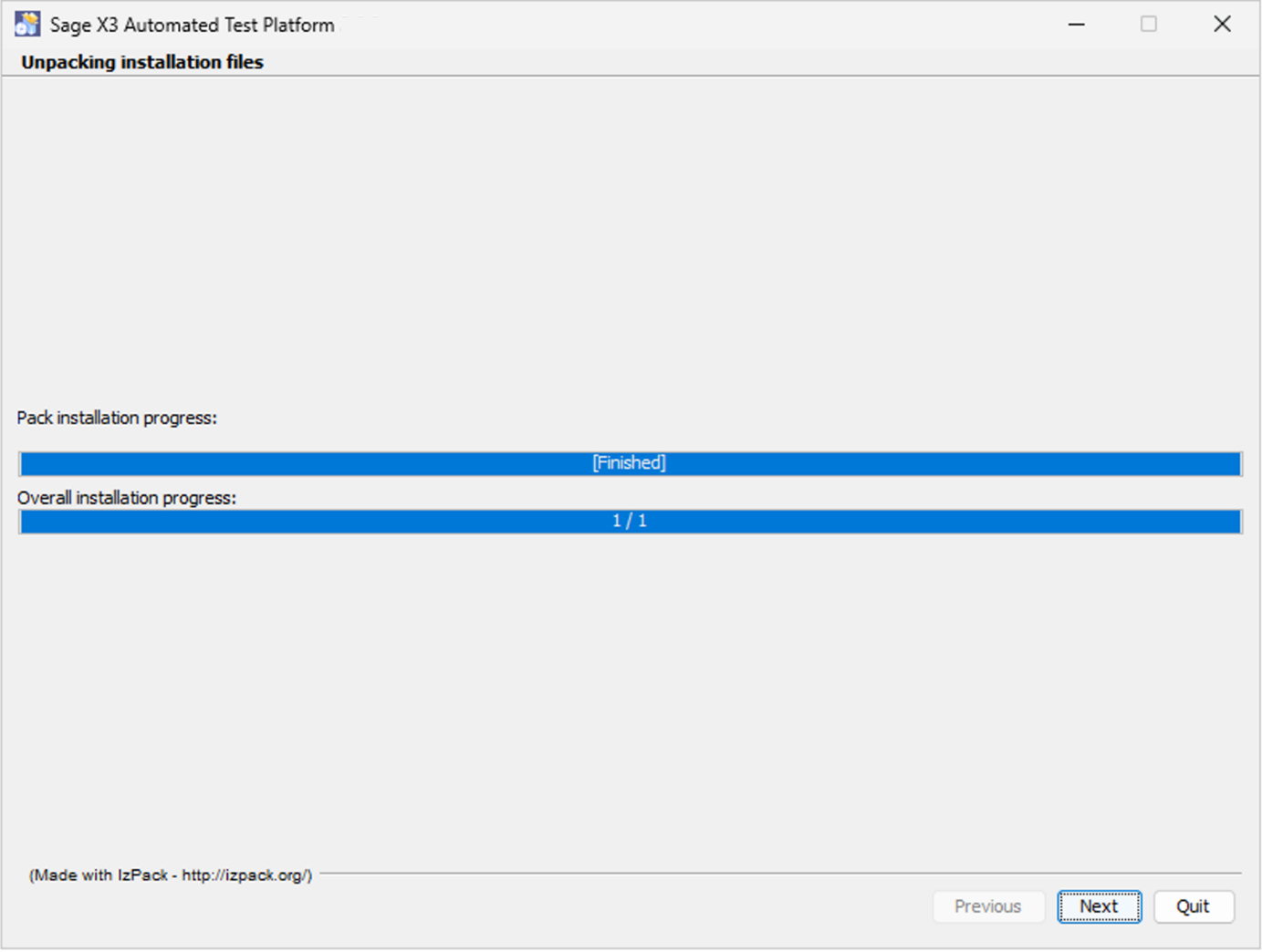 Installing and updating the Sage X3 Automated Test Platform library